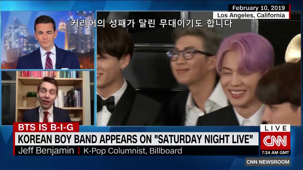[한글자막] CNN, 방탄소년단의 SNL 출연에 관한 제프 벤자민 인터뷰 - YouTube
