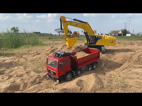 Epic RC Dump Truck and Excavator Adventure in the Mini Construction ...