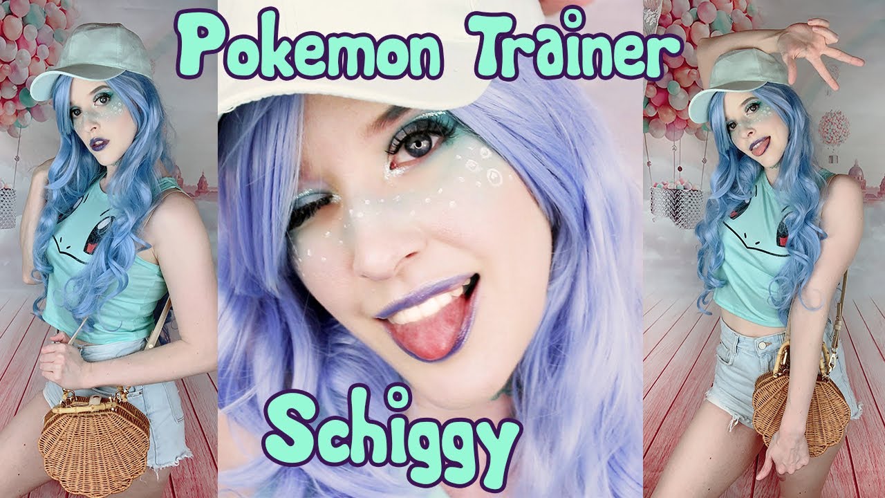 Pokemon Trainer Schiggy Edition Outfit & Makeup Tutorial - YouTube