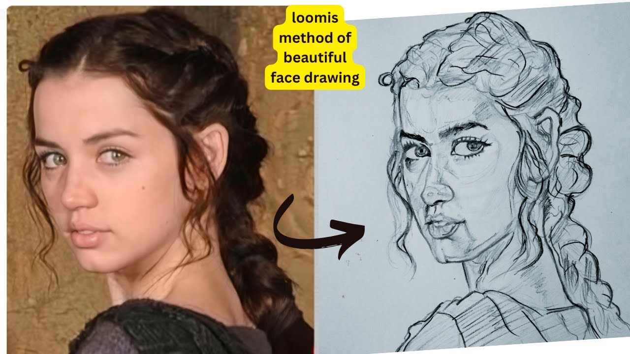 A Better way to Practice Drawing using loomis method - YouTube