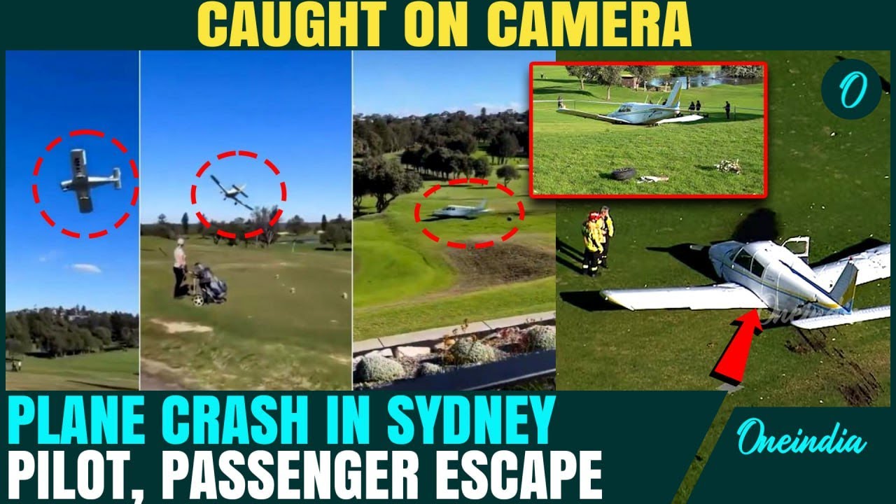 BREAKING: Aircraft Nose-Dives on Sydney Golf Course: Plane Flips, Parts ...