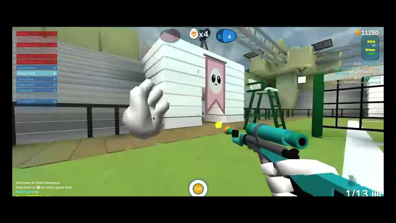 Crazy streak in Shell Shockers! *INTENSE & HARD BOILED* - YouTube