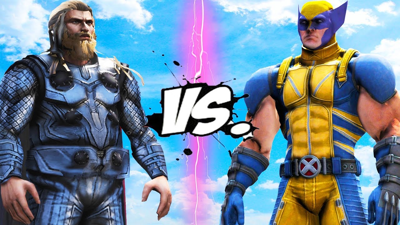 FAT THOR vs WOLVERINE - Epic Battle - YouTube
