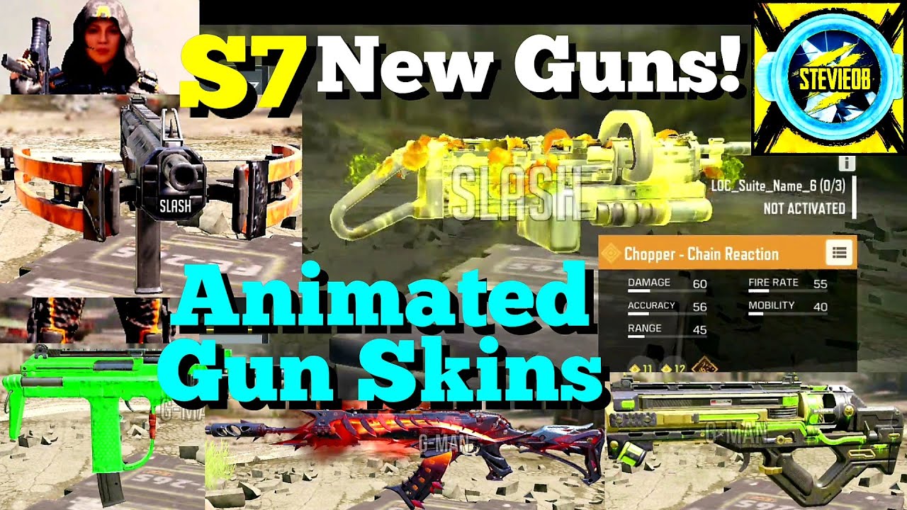 S7 New Gun Skins Leaked | New Guns MP5 Chopper Crossbow | BP Rewards ...