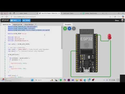 Esp32-LED-Blynk-Wokwi-Internet of Things-IoT - YouTube
