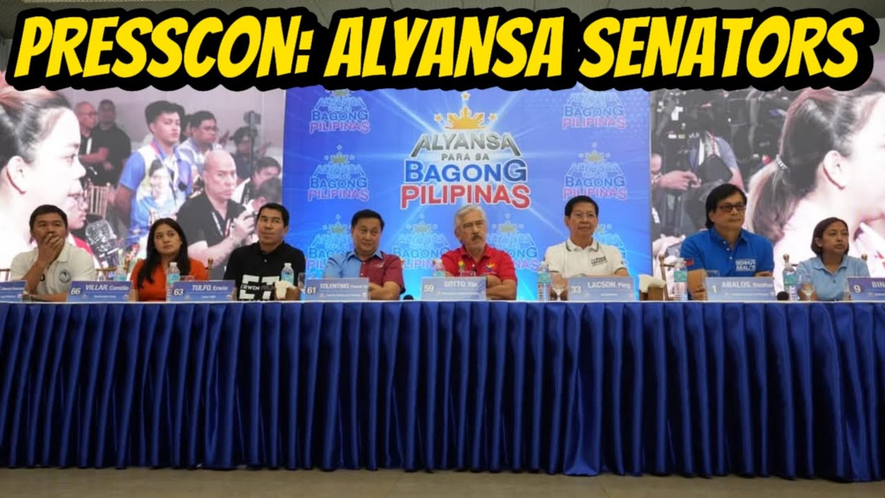 MGA SENATORS NG ALYANSA NI PBBM HUMARAP SA MEDIA!! - YouTube