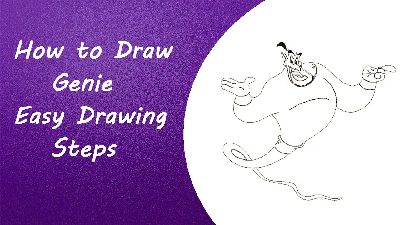 How to Draw Genie? Easy Drawing Steps - YouTube
