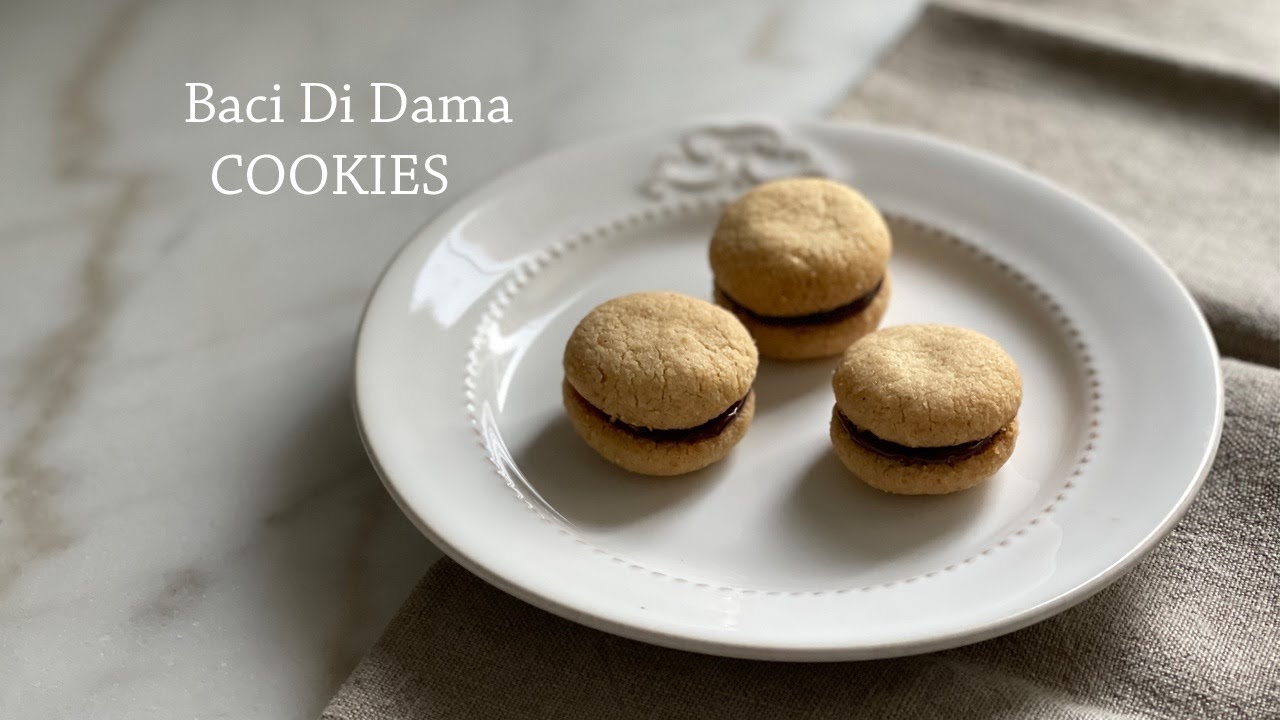 Baci Di Dama Cookie Recipe (Chocolate Hazelnut) - YouTube