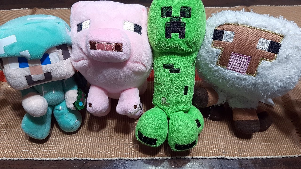 MINECRAFT Plushies from Shopee Unboxing Steve Creeper Plush - YouTube