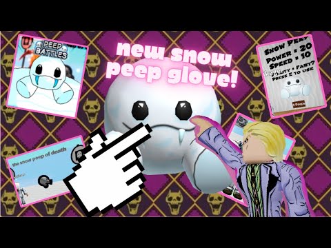 *NEW* SHOWCASING new SNOW PEEP ️🧤 glove + TESTING new SLAP BATTLES GAME ...