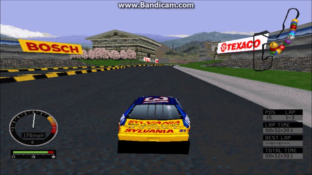 NASCAR Road Racing (PC) Gameplay (Mike Skinner) (Meibashi Speedway) (3 ...