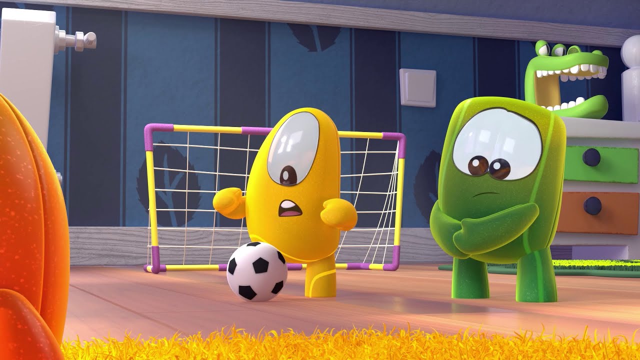 Cartoons - BooMons are playing Football Soccer ⚽🏆 | Cuquin's colorful ...