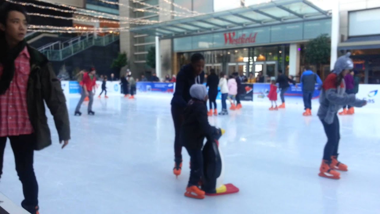 Westfield Stratford ice skating December 2012 - YouTube
