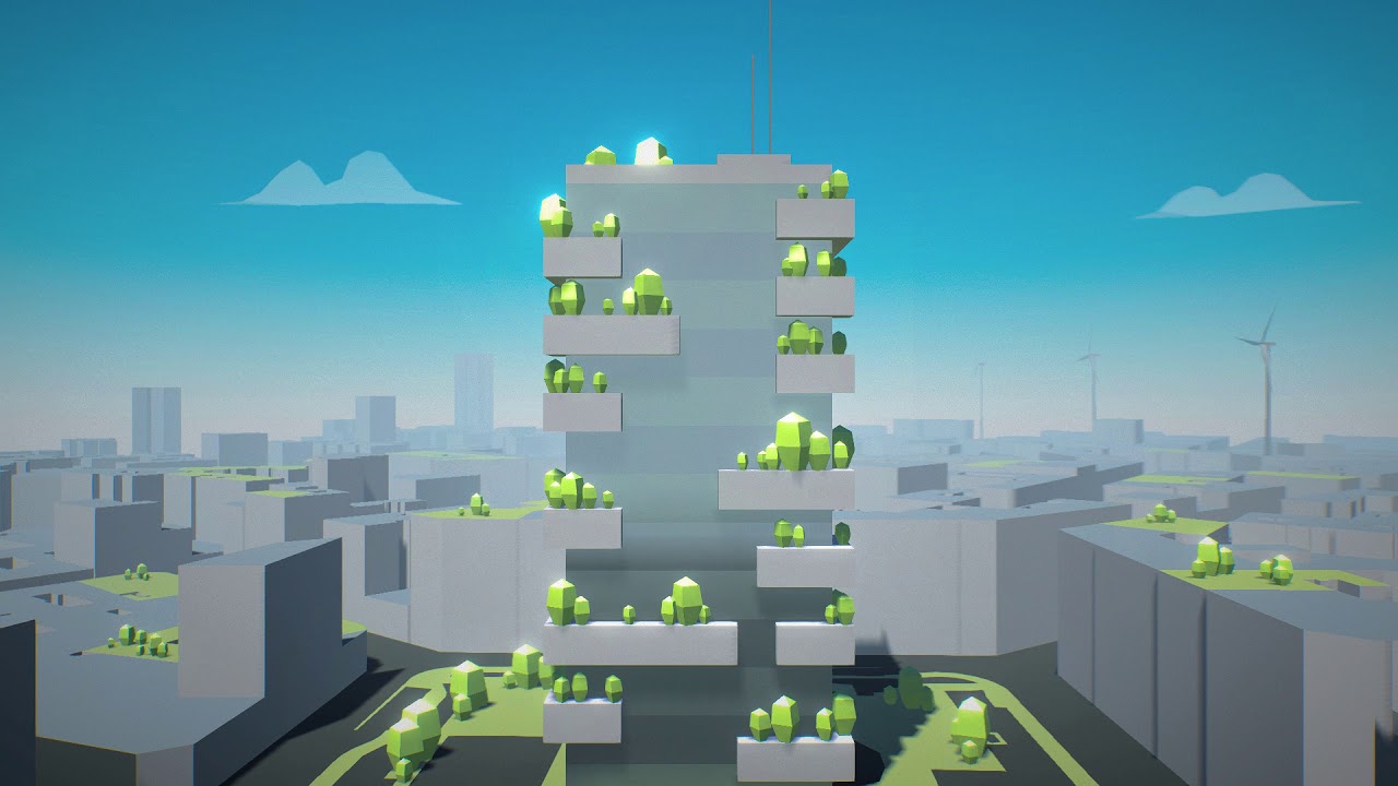 WebGL Low poly realtime anime-like scene - Three.js - YouTube