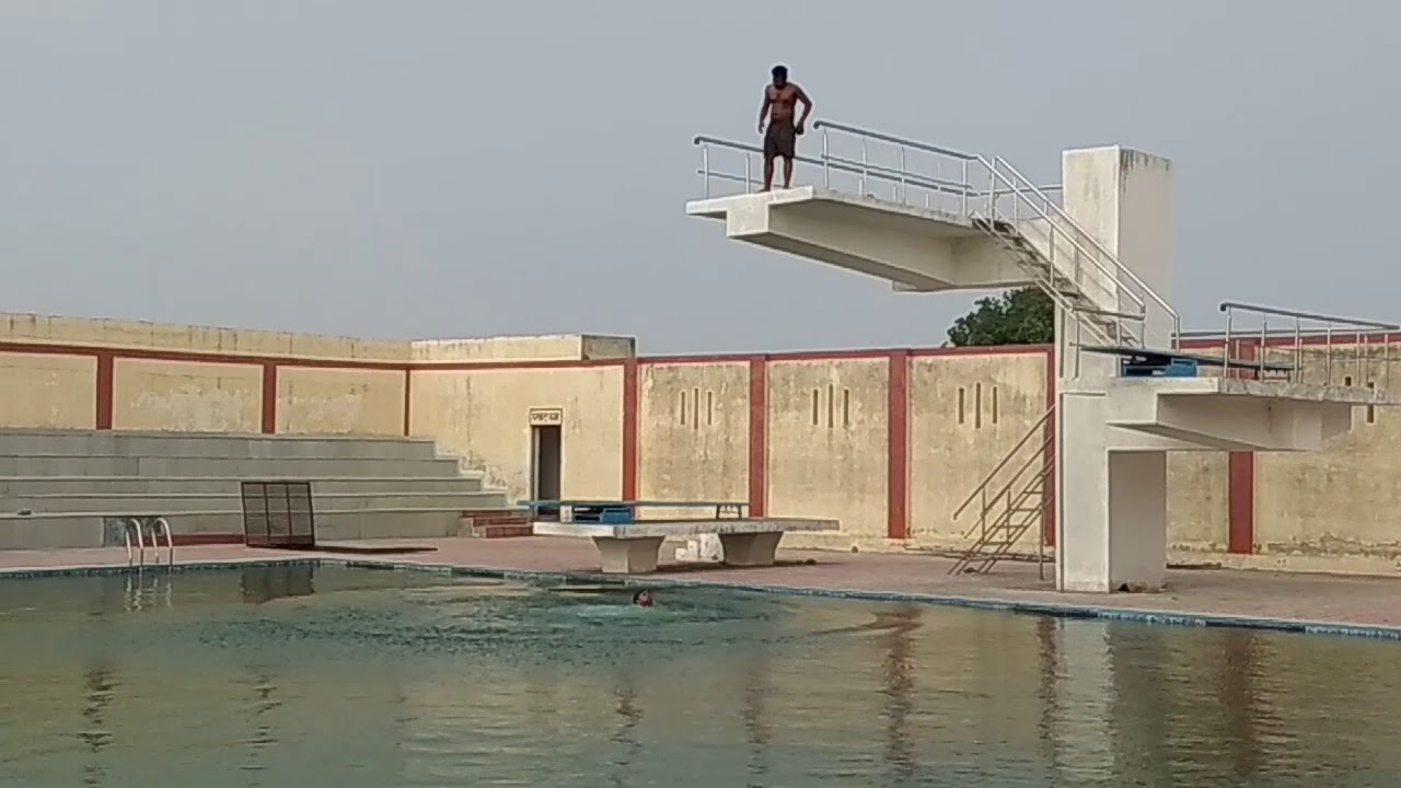 Jump in swimming pool - YouTube