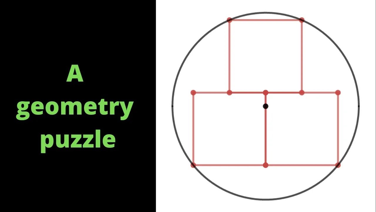 Three Unit Squares Are Inscribed in A Circle with Radius r - YouTube