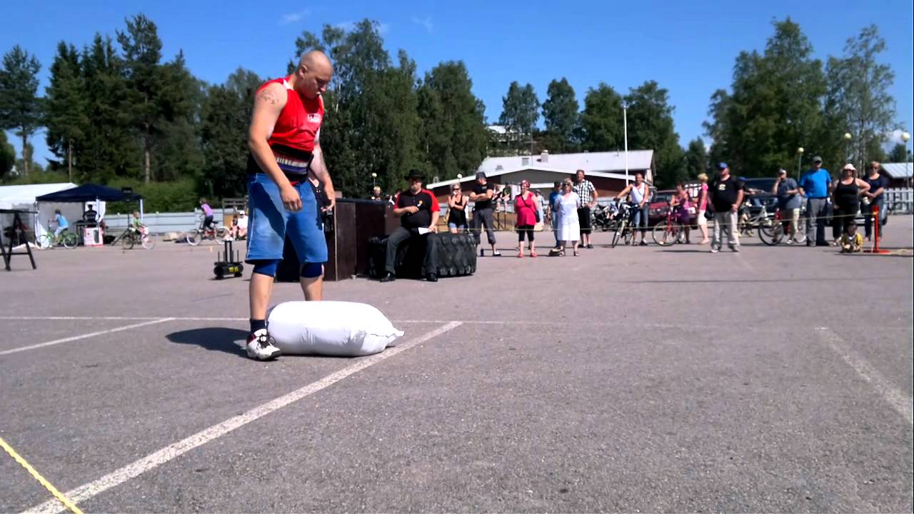 sack loading 3*110kg 1*120kg - YouTube