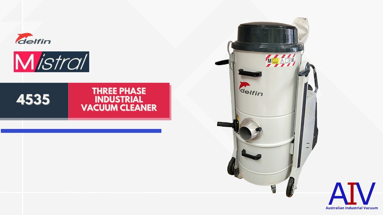 Delfin 4535 - Three Phase Industrial Vacuum - YouTube