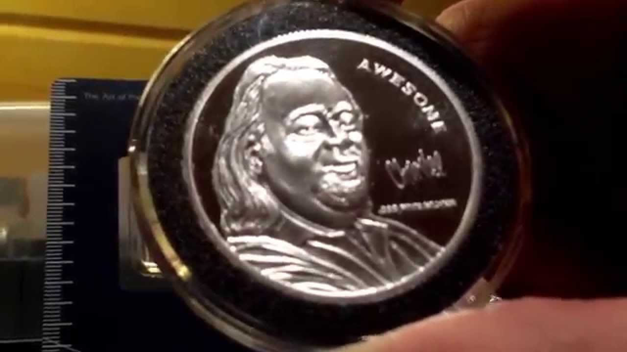 CHUMLEE Autograph Silver Coin, 5 oz Perry's Victory, 2.5 gram Gold ...