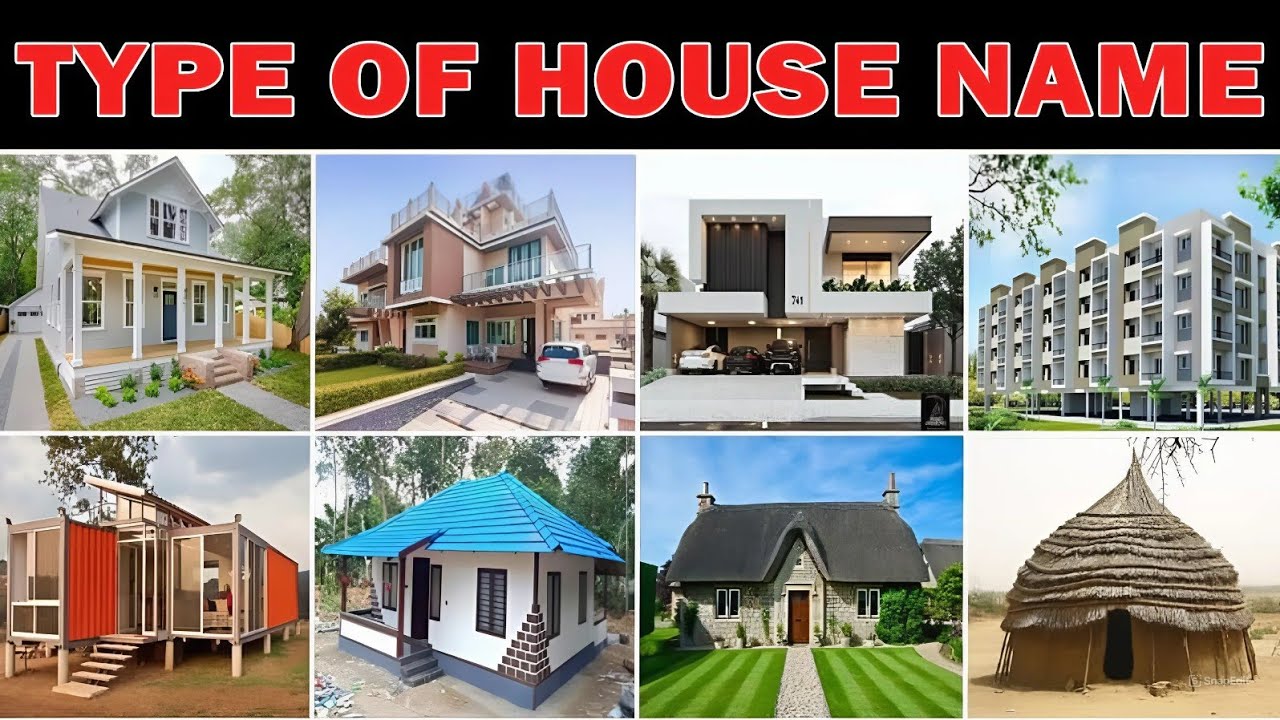 Name of House 🏡 | Type Of House Name in English | Different Types Of ...