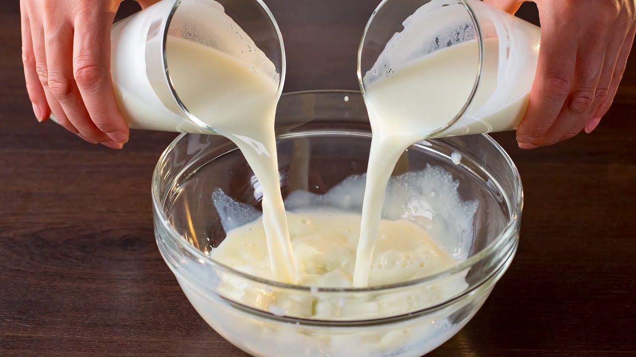 Ich habe nur Milch und Sauerrahm gemischt, es dir auch gefallen wird ...
