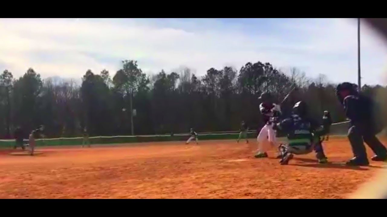 Kason Wagner base knock! - Invaders Baseball 2019 - YouTube