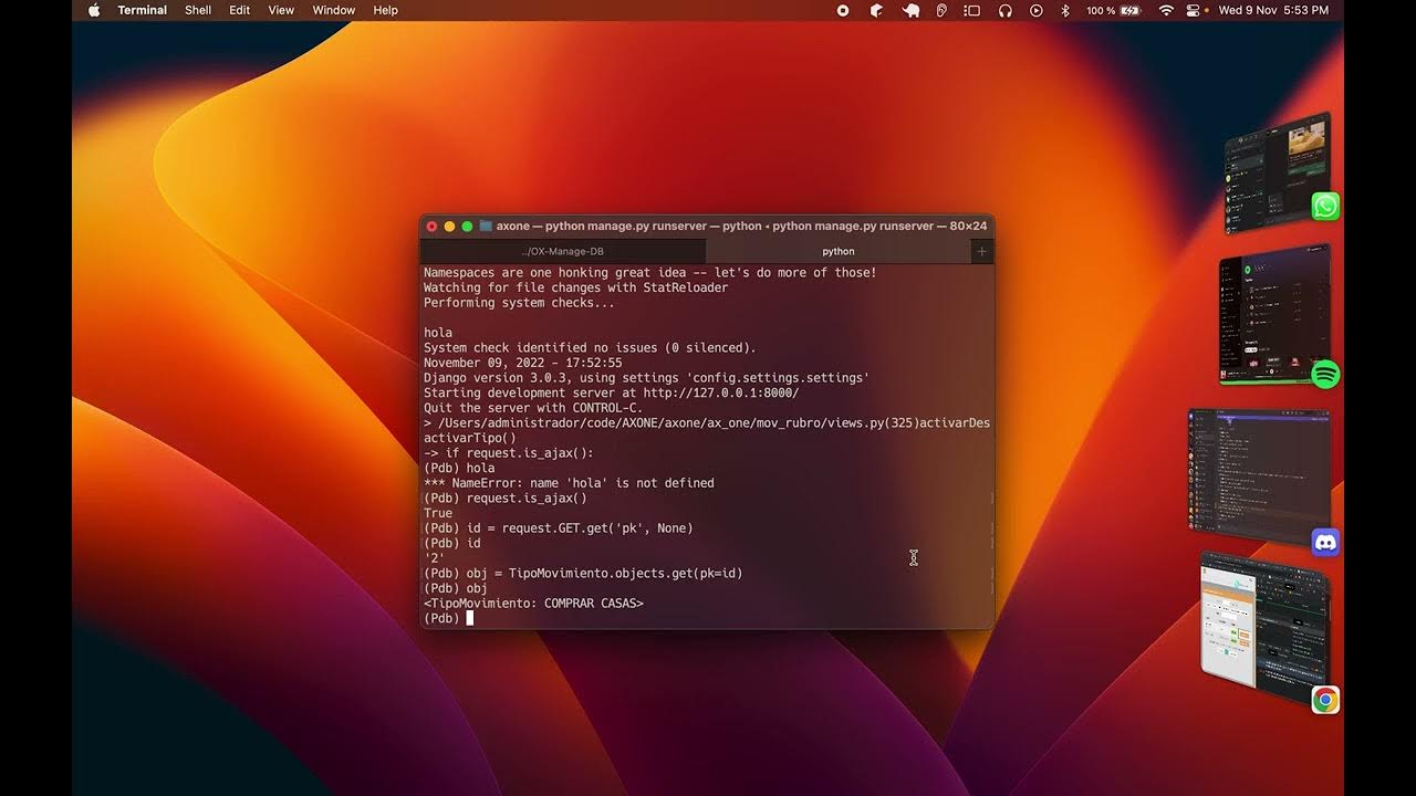 Como Hacer Debugging En Django O Python Ejemplo Laboral Youtube