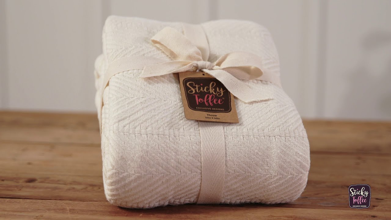 Sticky Toffee Cream Throw Blanket - YouTube