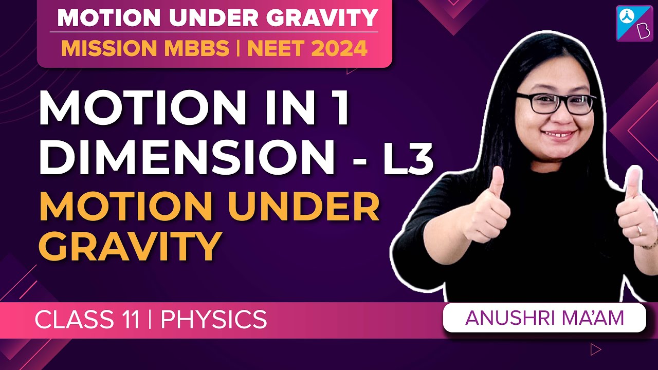 Motion under Gravity Class 11 Physics - Motion in One Dimension ...