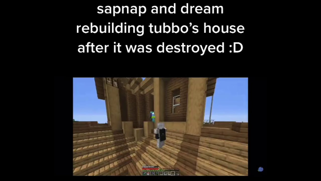Dream and Sapnap repair Tubbo's house! Dream SMP - YouTube