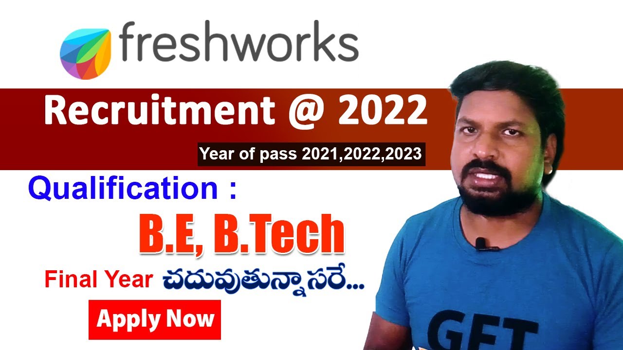 Freshworks Off Campus Drive 2022 | How to fill Freshworks | latest jobs ...