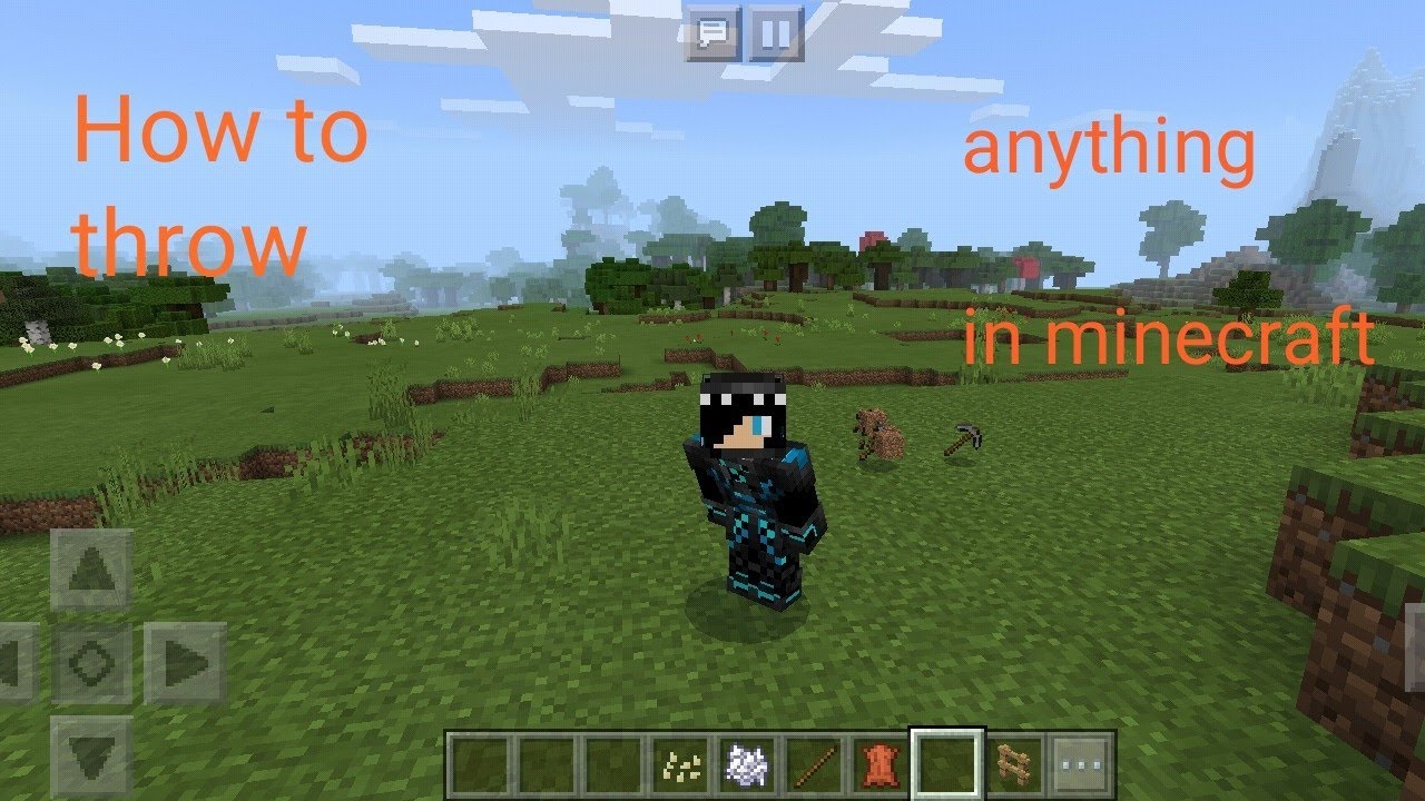 #gamingzonenoddy How to throw anything in Minecraft PE - YouTube