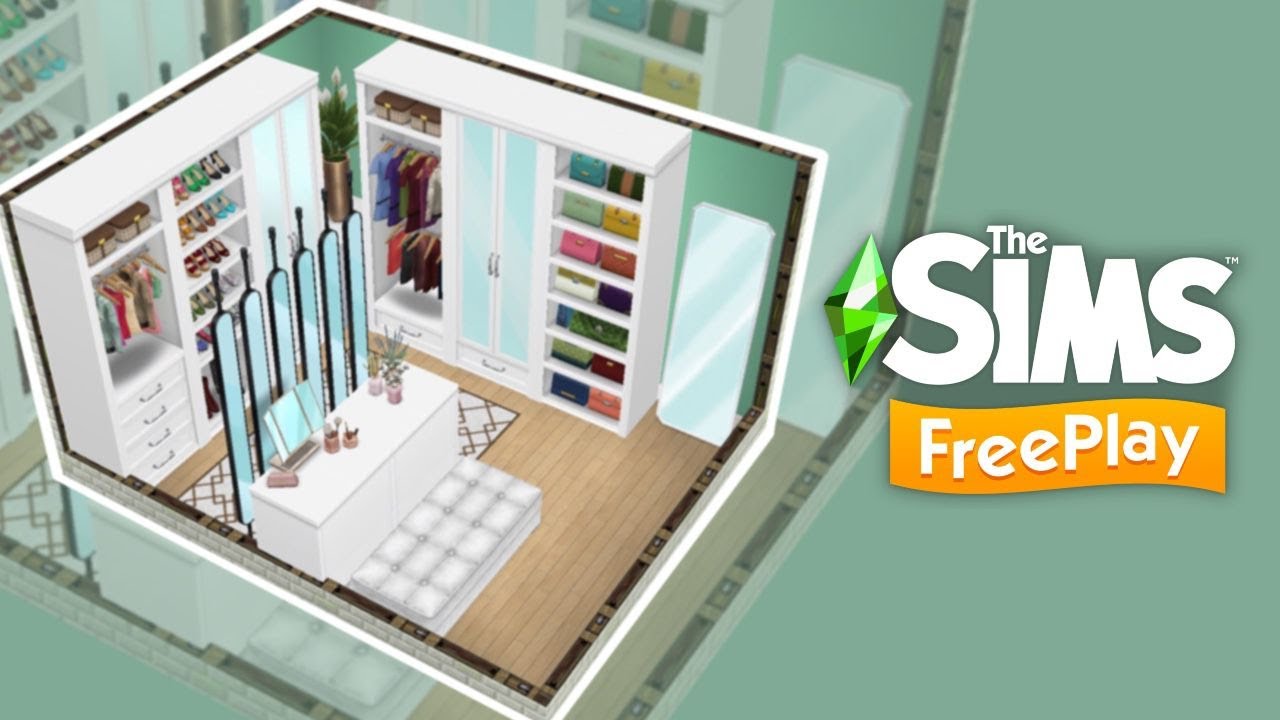 CLOSET CHIQUE | FANCY WALK-IN CLOSET | SPEED BUILD | THE SIMS FREEPLAY ...