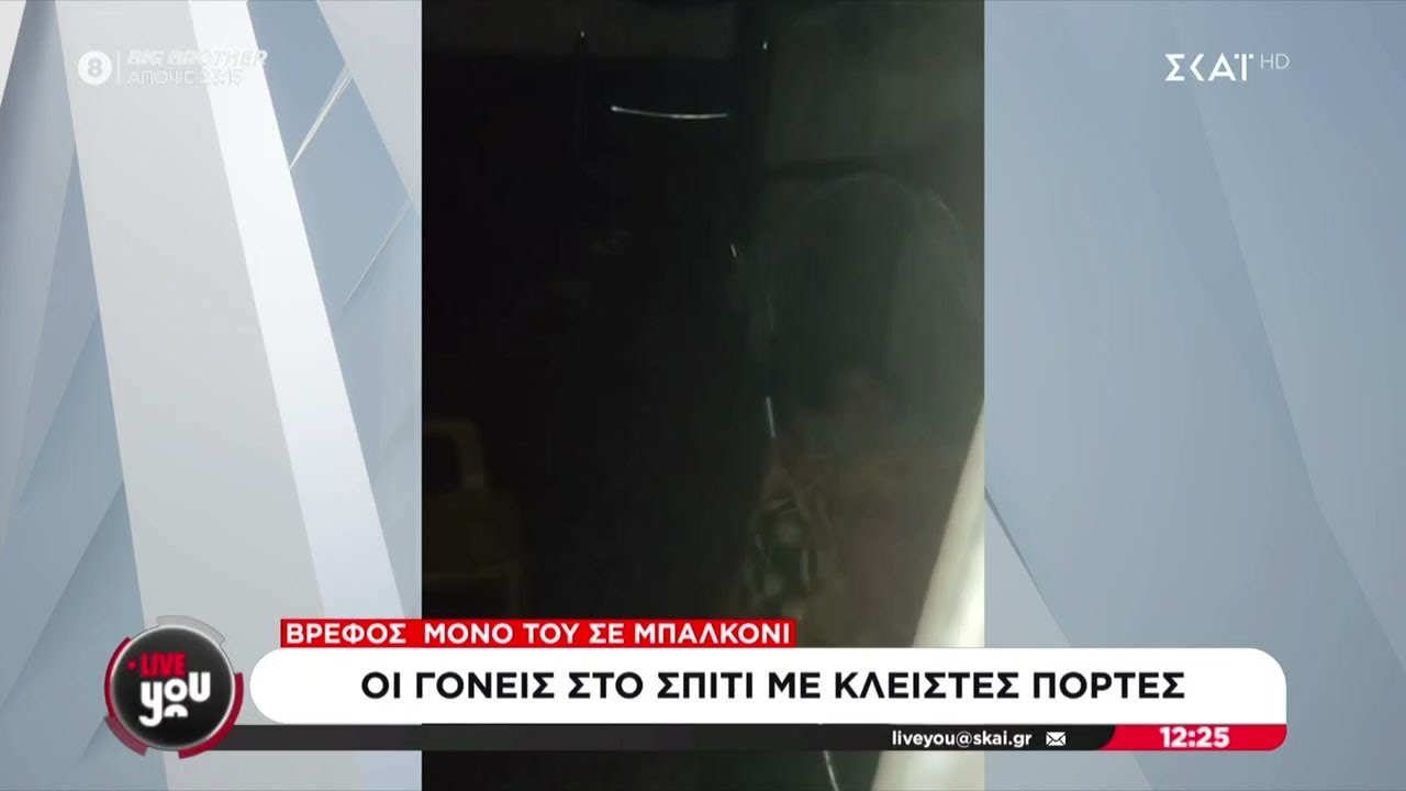 Βίντεο από το μωρό που αφέθηκε μόνο του σε μπαλκόνι στη Θεσσαλονίκη να ...