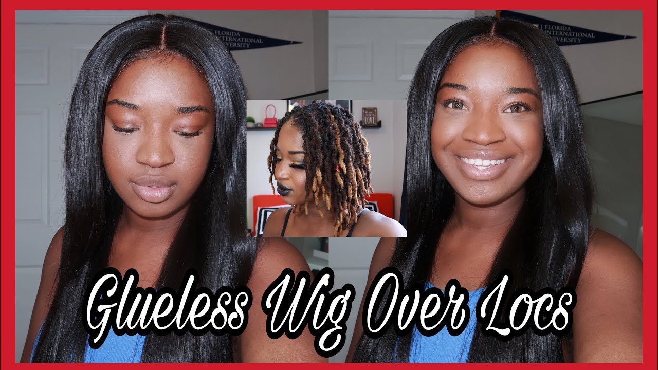 How To Install A Glueless Wig Over Locs Under 10 Minutes 😱 | #KUWC ...