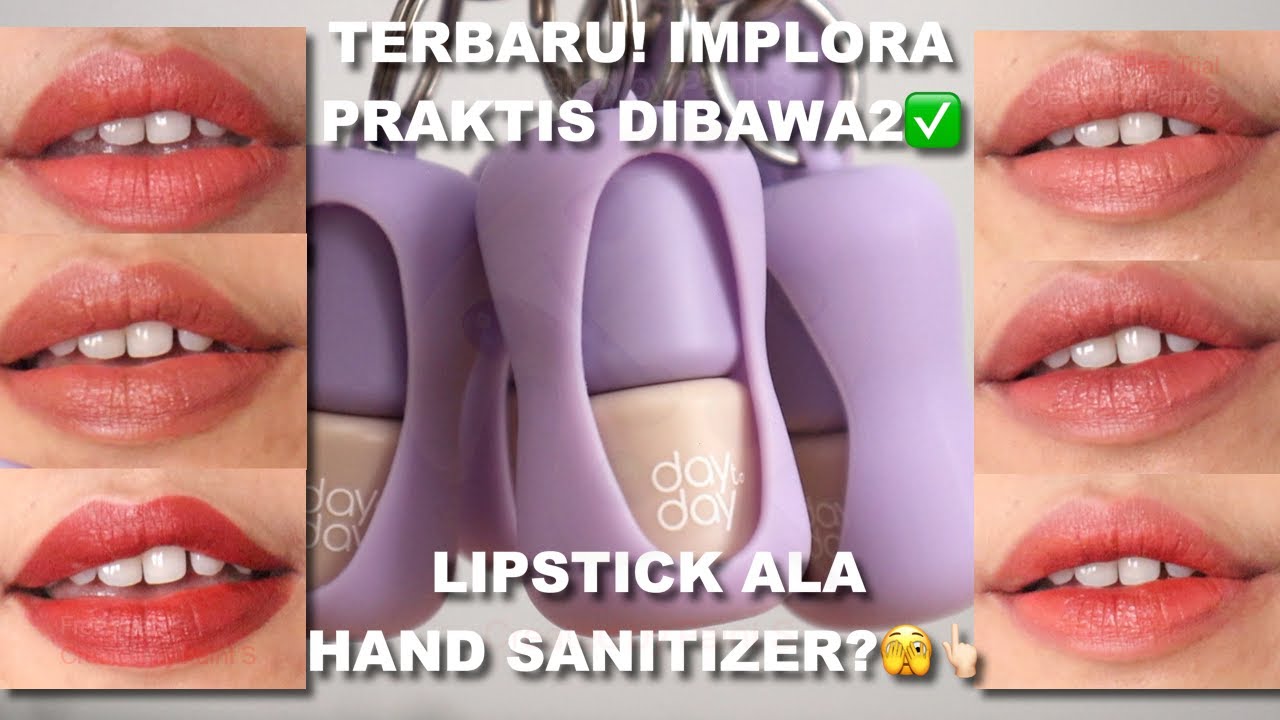 IMPLORA KEY-CHAIN LIP BULLET REVIEW + SWATCHES | PACKAGINGNYA UNIK ...