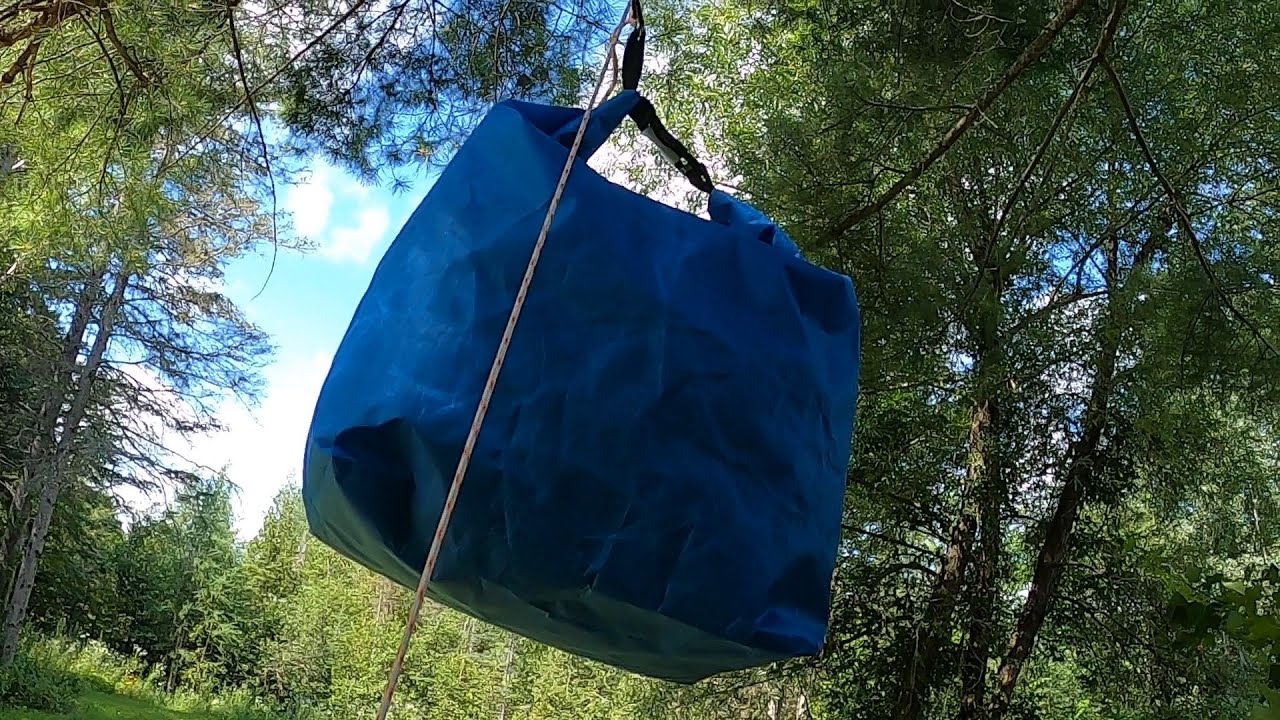 How to hang a bear bag - YouTube