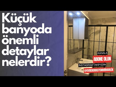 KÜÇÜK BANYOLAR İÇİN DEKORASYON ÖNERİLERİ NELERDİR, BANYO TADİLAT FİKİRLERİ 2022  BANYO DEKORASYON