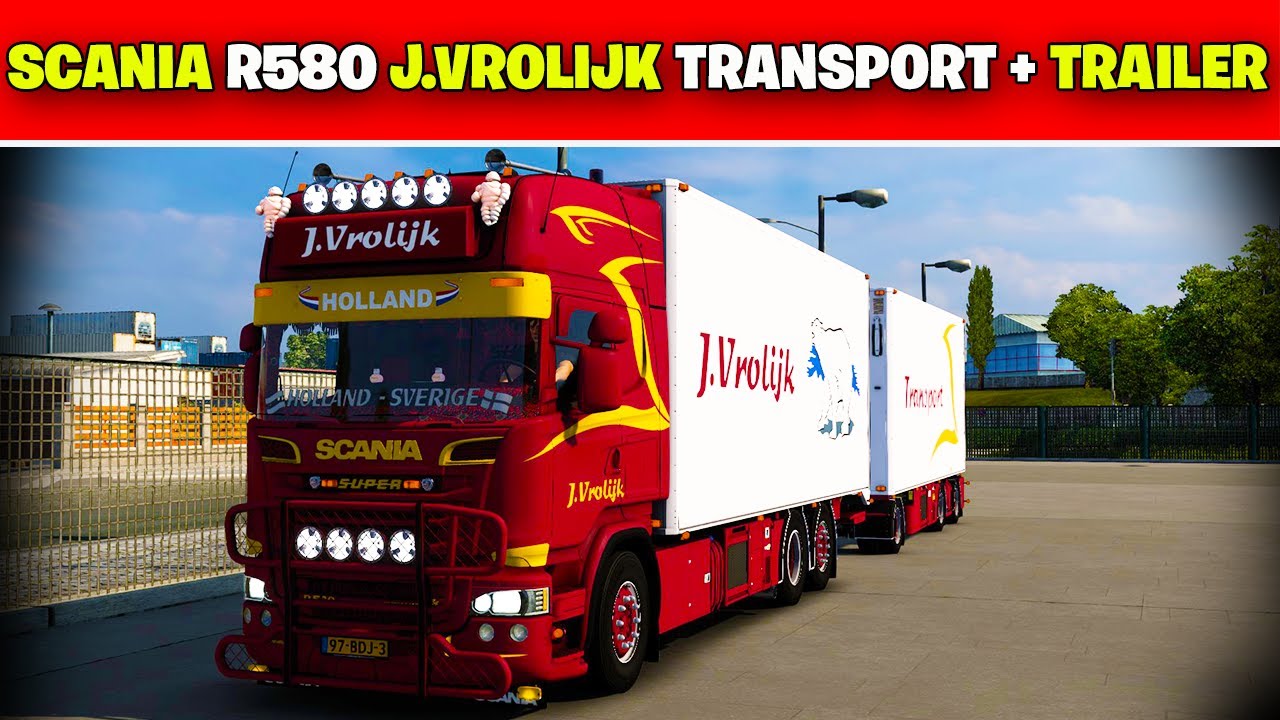 🚛 Scania R580 J.Vrolijk | DER REALISTISCHE ETS2-MOD - YouTube