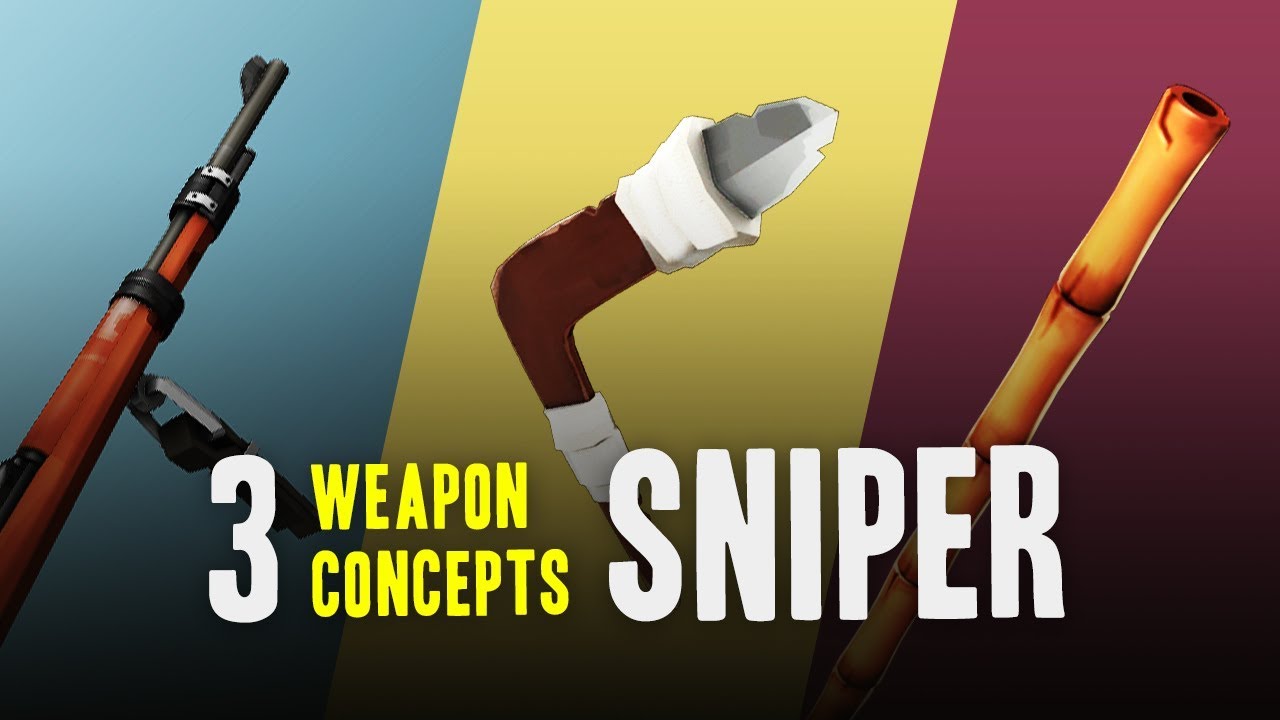 TF2 - 3 Weapon Concepts for Sniper - YouTube
