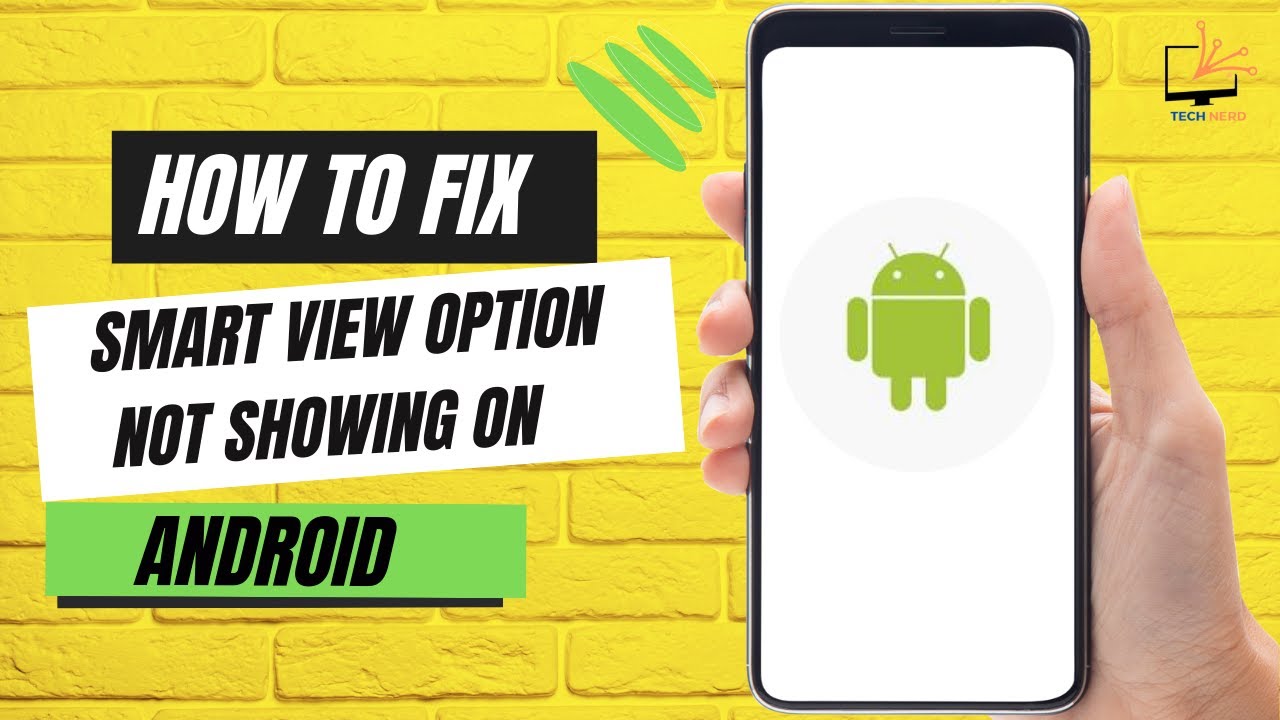 How to Fix Smart View Option Not Showing on Android - YouTube