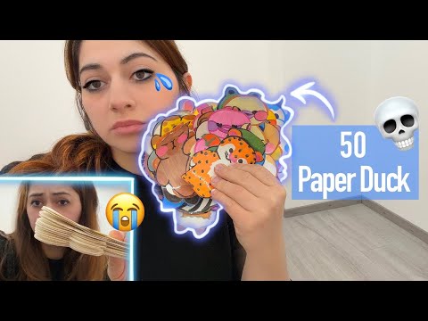 50 PAPER DUCK YAPTIM! 🐤(Pes edecektim…)