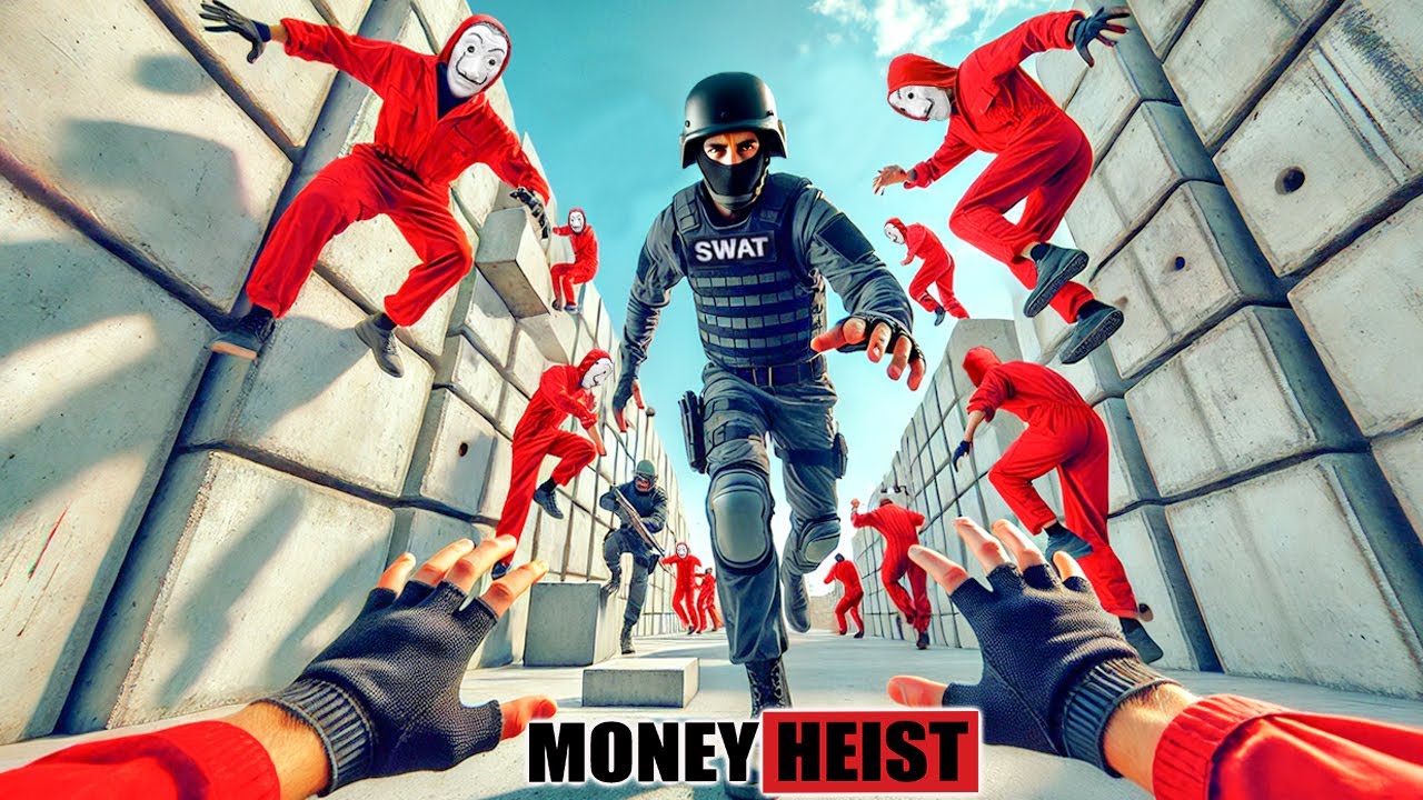 PARKOUR VS MONEY HEIST:Police were bribed,killed their comrades,helped ...
