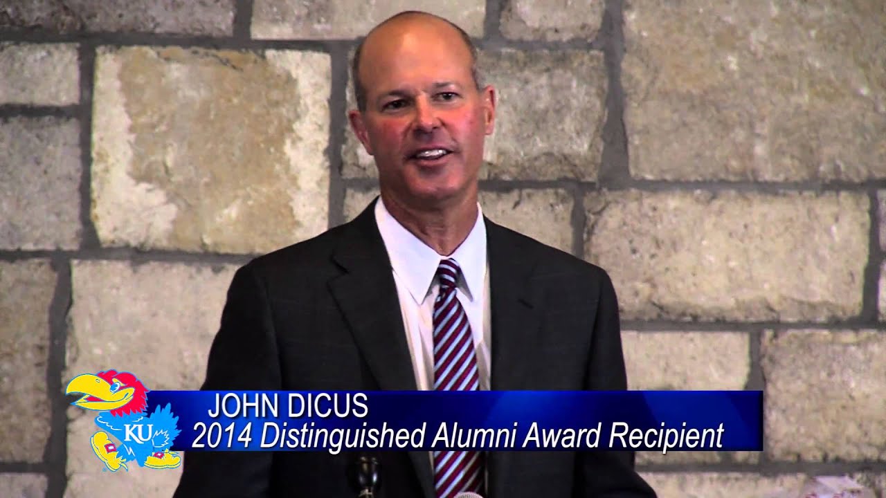 John Dicus recognized at 2014 Distinguished Alumni Dinner - YouTube