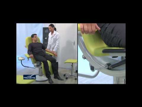 Fauteuil de prélèvement DENEO Promotal - YouTube