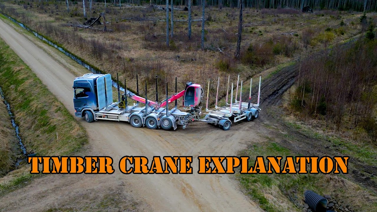 How to Operate a Loglift Timber Crane While Loading Seasoned Spruce ...