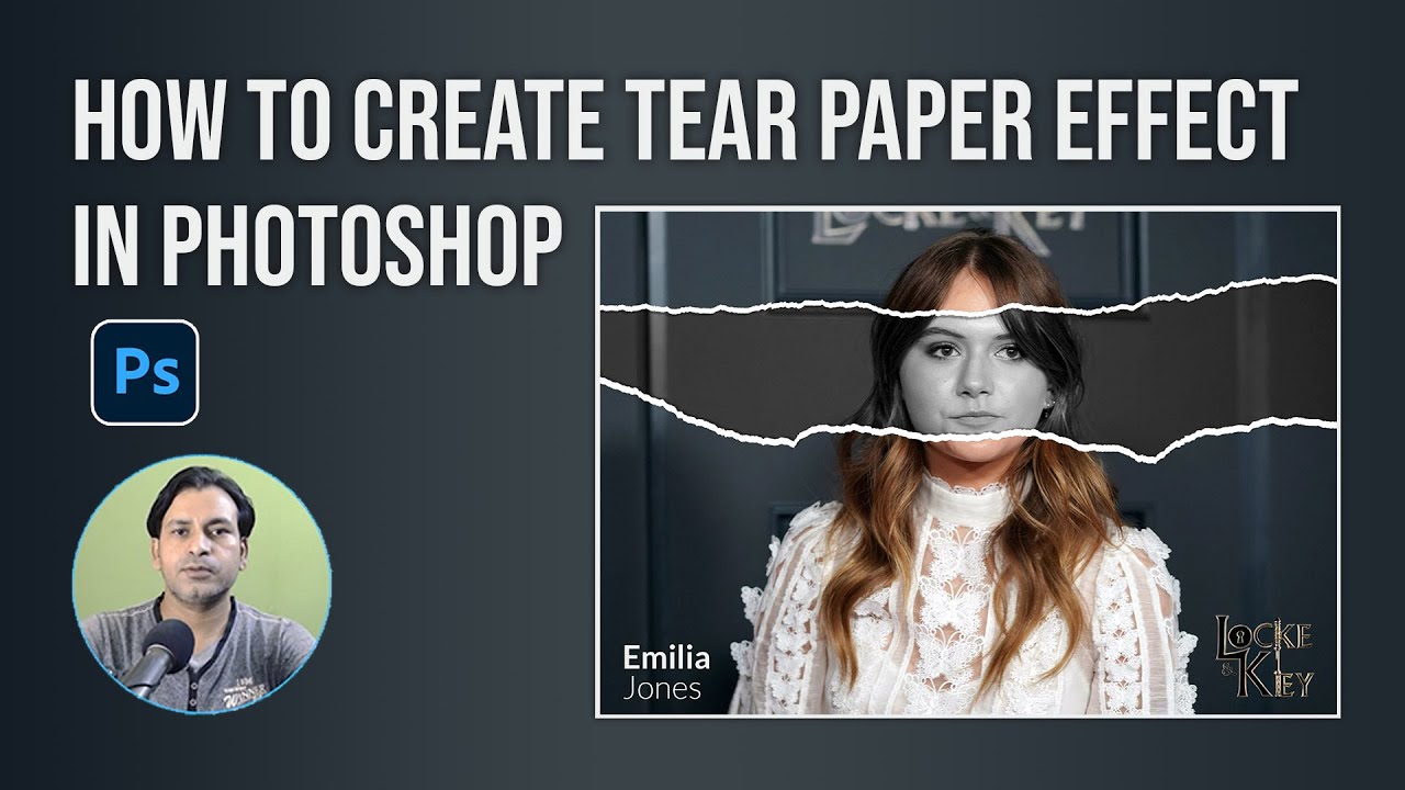 How to Create Tear Paper Effect in Photoshop - YouTube