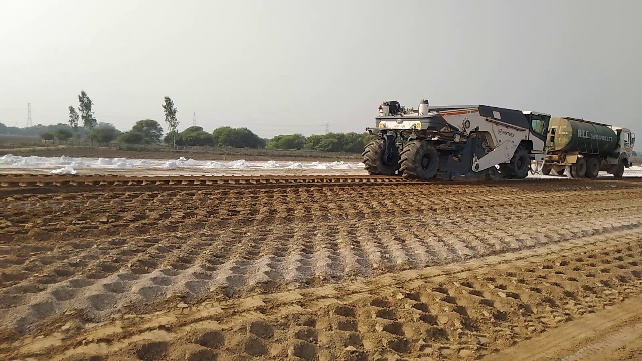 soil stabilization with lime - YouTube