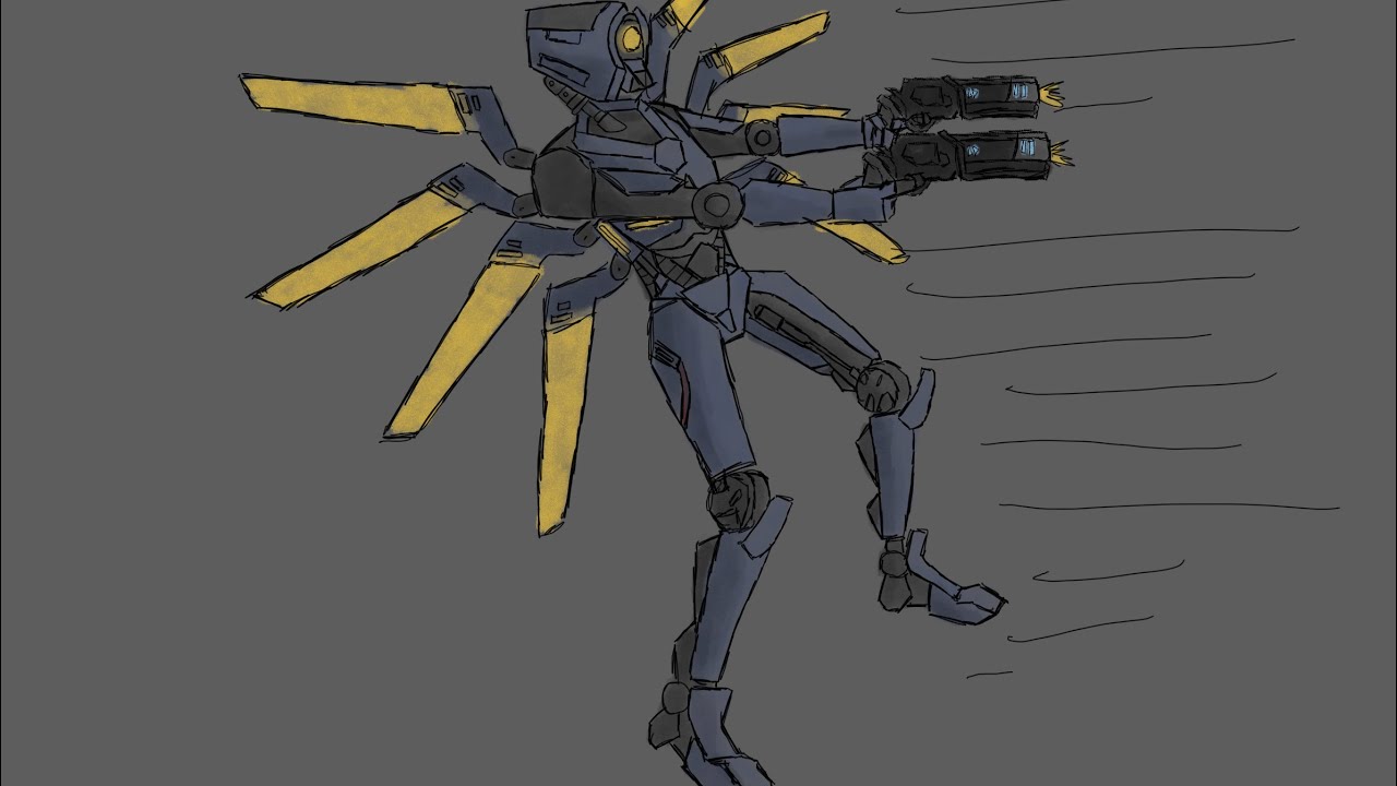 Drawing V1 from Ultrakill - YouTube