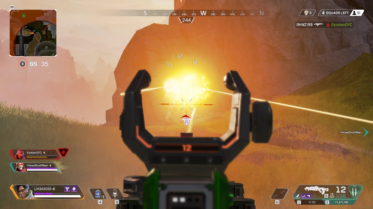 Apex Legends 2v2 Squad Wipe clutch - YouTube